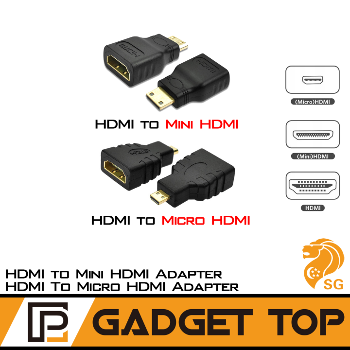 HDMI(A/Female) to Mini HDMI(C/Male) adapter/HDMI(A/Female) to Micro ...