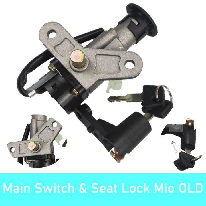 Ignition set Main Switch Seat Lock Assy Yamaha Mio Old Motorcycle ...