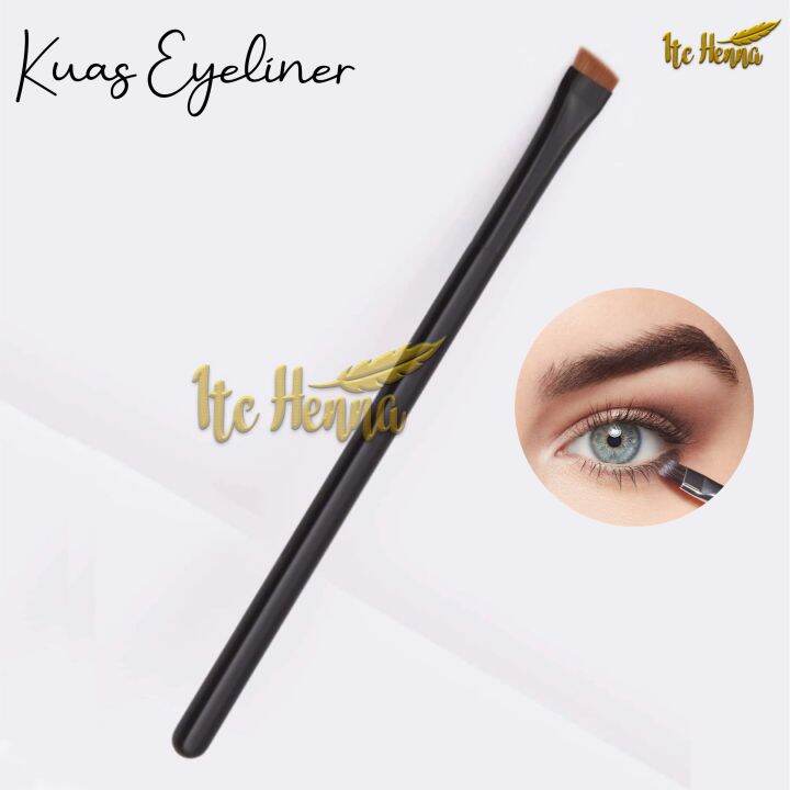 Kuas Eyeliner Brush Bahan Sintetis Super Tipis Untuk Alat Makeup ...