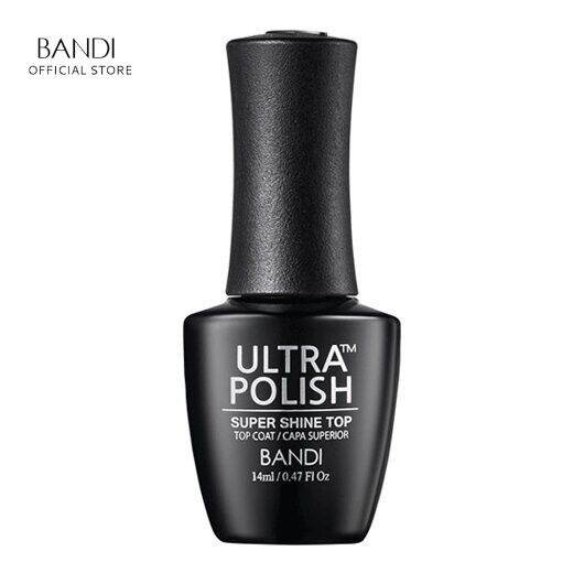 Bandi Ultra Polish Long Wear Nail Lacquer Super Shine Top Coat (14ml ...