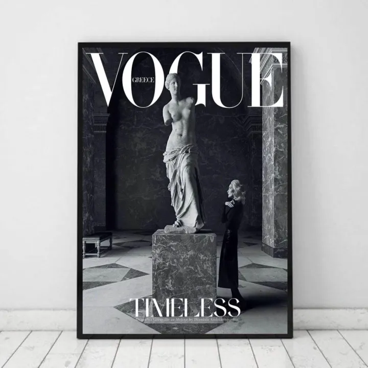 vouge magazine cover classy retro wall poster a3 | Lazada PH