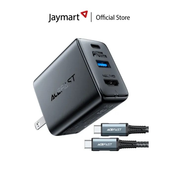 ACEFAST Multi-Function HUB Charger 65W GaN with C to C Cable (US) A19 (FULL) (ของแท้) By Jaymart ...