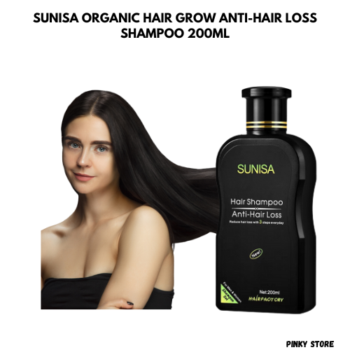 SUNISA ORGANIC HAIR GROW ANTI-HAIR LOSS SHAMPOO 200ML | HAIR GROWTH ...