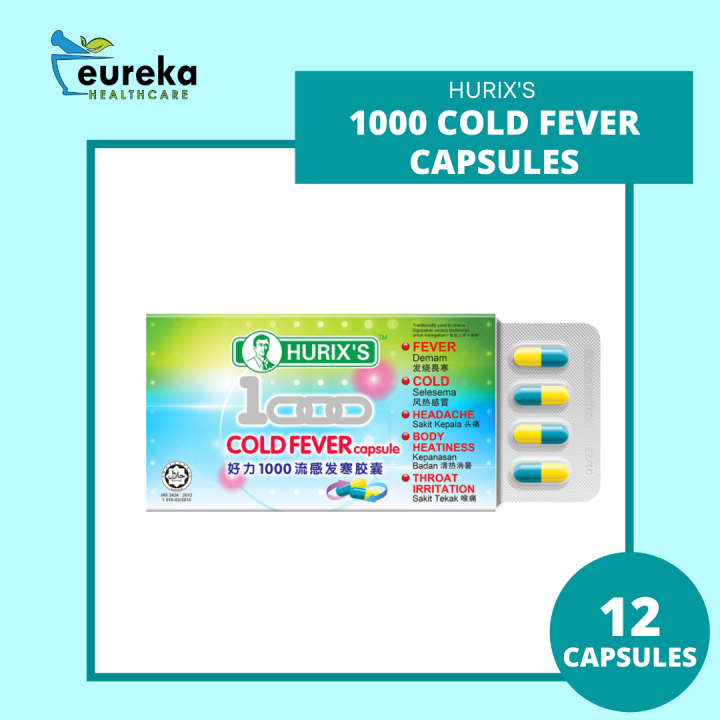 HURIX'S 1000 COLDFEVER CAPSULES 12'S | Lazada