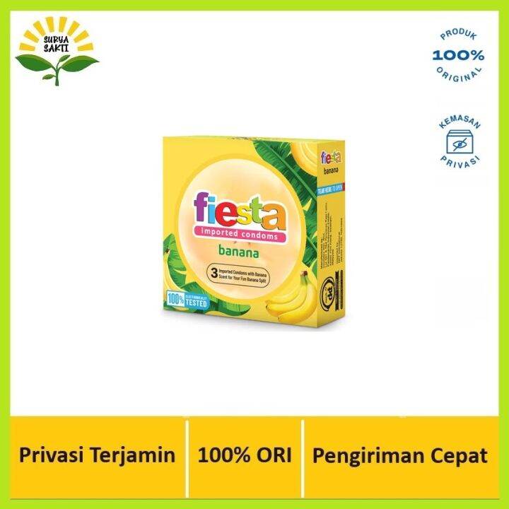 Kondom Sutra Fiesta Banana 3's | Lazada Indonesia