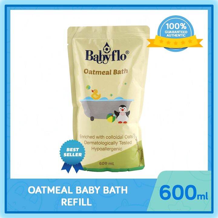 Babyflo Oatmeal Bath (Refill pack) - 600 mL | Lazada PH