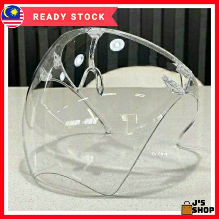JsShop Full Face Shield Transparent Mask Oversize Adult Face Sheild ...