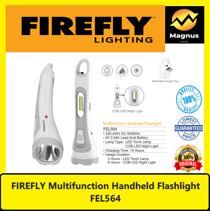 Firefly LED Multifunction Flashlight - FEL564 Torch Light | Lazada PH