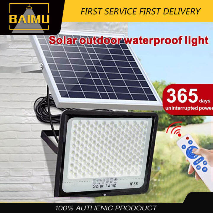 BAIMU NEW 1000W LED Solar Lights Outdoor Waterproof Outdoor Heavy-duty ...