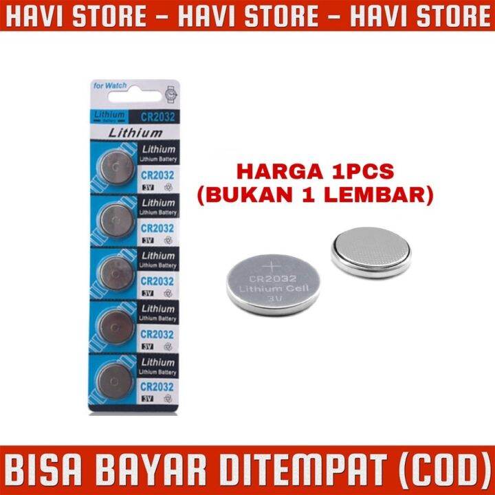 Baterai Battery Lithium Biru CR2032 Batu Batre Lithium 3V Kancing Koin | Lazada Indonesia