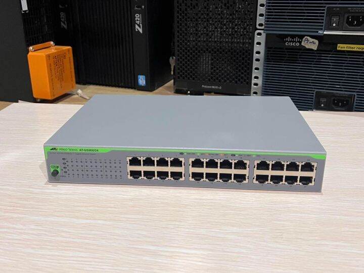 switch gigabit 24 port Allied Telesis AT-GS900 สวิทมือสองพร้อมใช้งาน ...