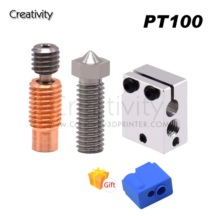 【CW】 Aluminum Heated Block Bimetal Heatbreak Volcano Titanium Alloy ...