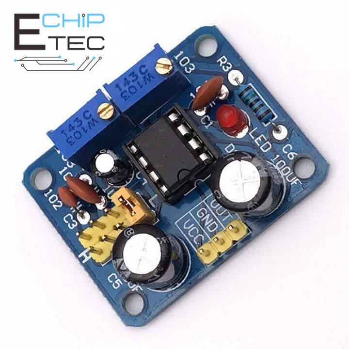 NE555 pulse module adjustable frequency duty cycle square wave signal ...