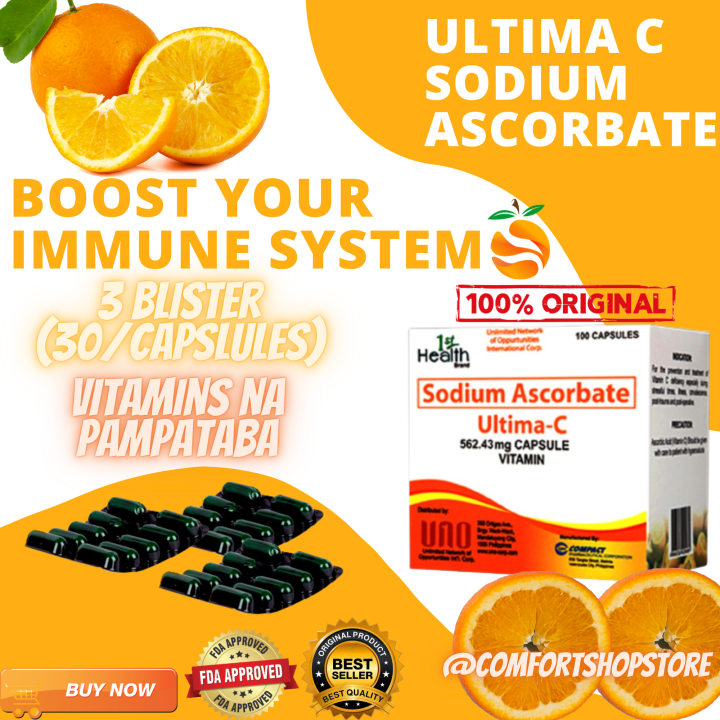 ORIGINAL ULTIMA C 30 CAPSULES - Vitamins na Pampataba Sodium ascorbate ...