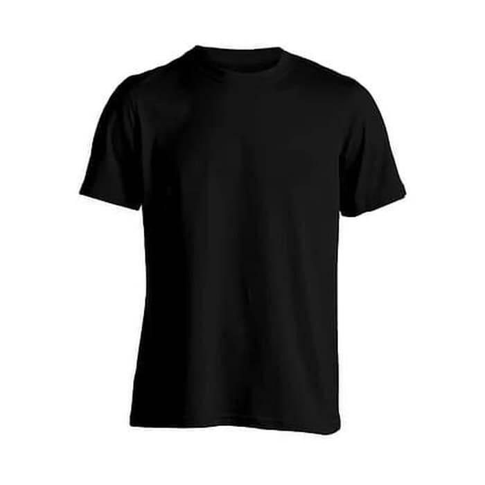 Baju Kaos Polos Distro - Hitam | Lazada Indonesia