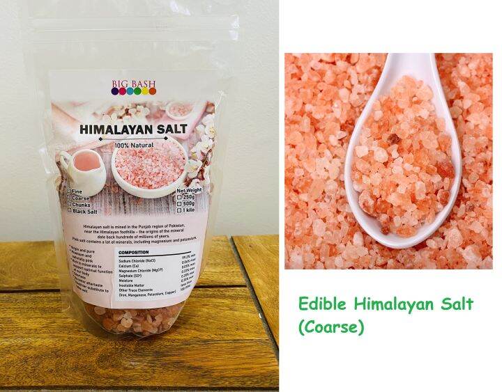 Edible Pakistan Himalayan Pink Salt 1kg (Coarse) With FDA | Lazada PH