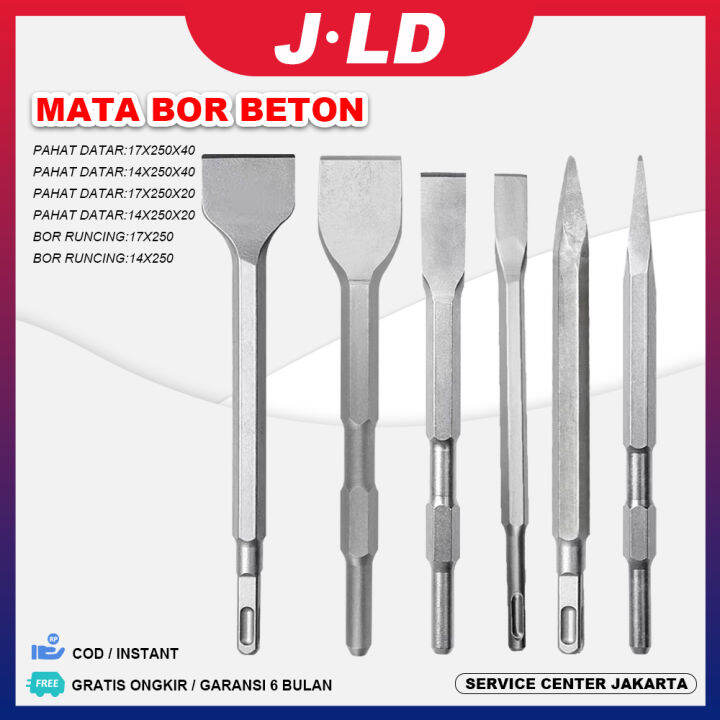 JLD Mata Bor Bobok Beton Panjang Mata Bor Tembok Beton SDS Plus Point ...