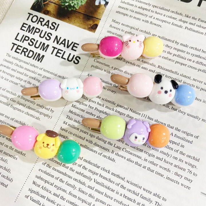 JP002 JEPIT BULAT BULAT PERMEN BONEKA Kelinci KT Melody Cinnamoroll ...