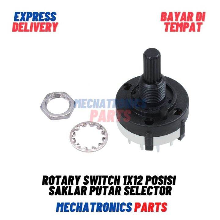 Rotary Switch 1x12 Posisi Saklar Putar Sakelar Selector Selektor ...
