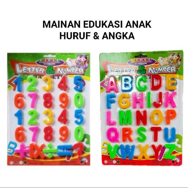 Mainan Edukasi Anak / Poster Angka dan Huruf Magnet | Lazada Indonesia