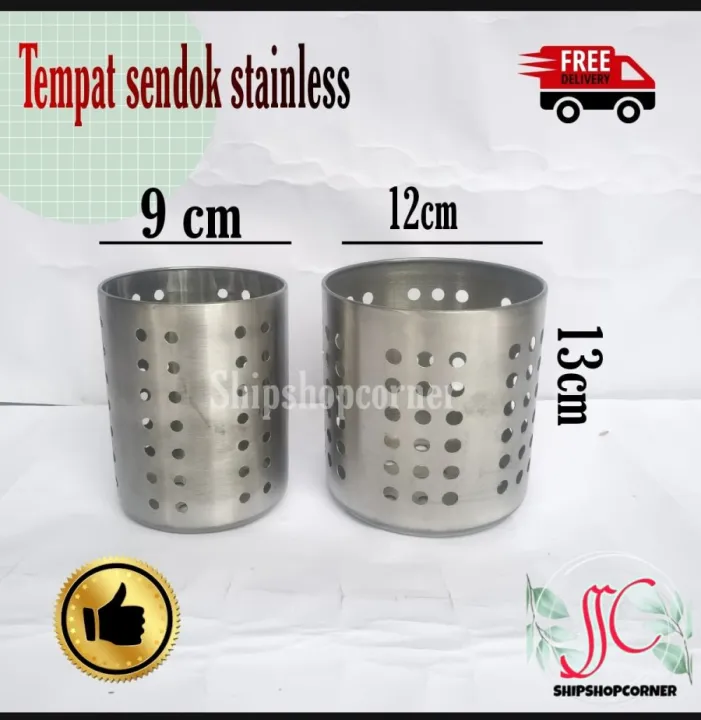 tempat sendok stainless anti karat Ikea - Medium | Lazada Indonesia
