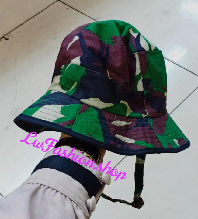 Topi rimba TNI ANAK loreng camo topi tentara lapangan | Lazada Indonesia