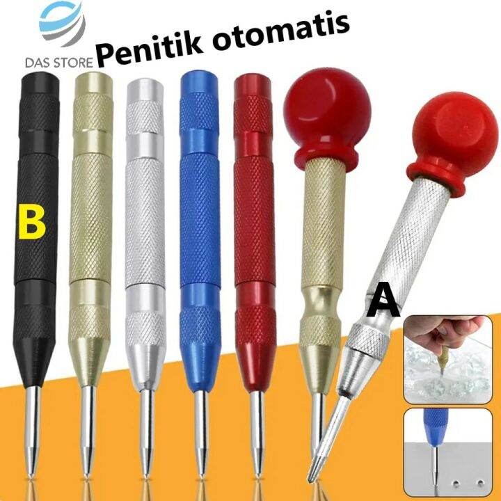 Alat Penanda Titik Bor Besi Otomatis Tanpa Ketok Automatic Center Punch ...
