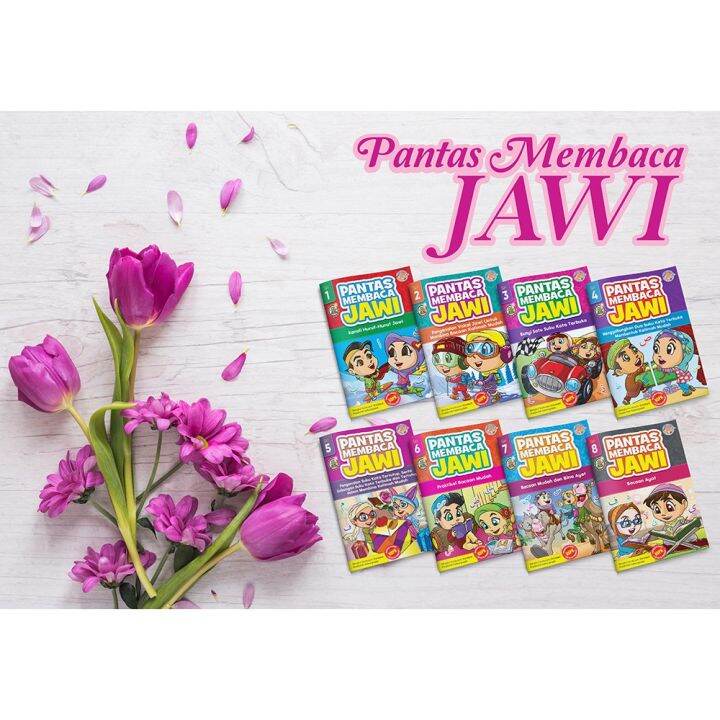 Satu Set 8 buku Pantas Membaca Jawi (8Buku) | Lazada