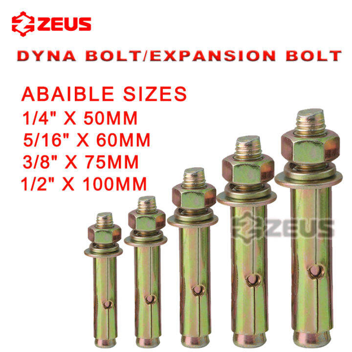 Dynabolt /Dyna Bolt/ Expansion Bolt/ Anchor Bolt 1/4", 5/16", 3/8",1/2 ...