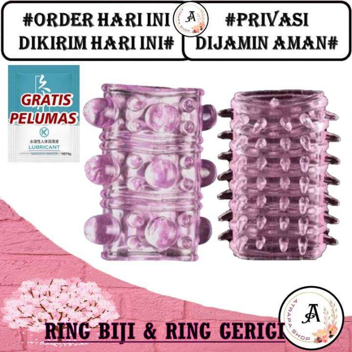 ATRAPA - 2 Picies Ring Penahan Model Gerigi dan Biji Bentolan Anti ...