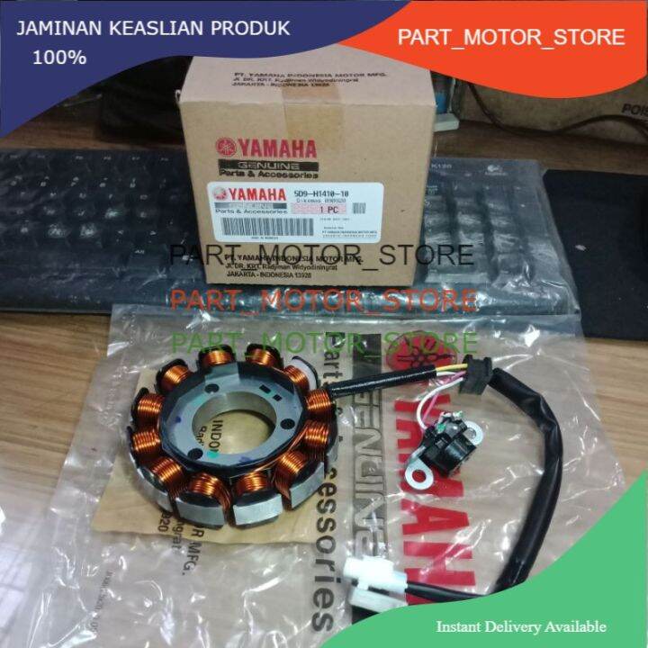 SPULL SPUL STATOR ASSY 5D9 VEGA ZR 12 KUMPARAN GULUNGAN ORIGINAL ORI ASLI YAMAHA YGP 5D9-H1410 ...