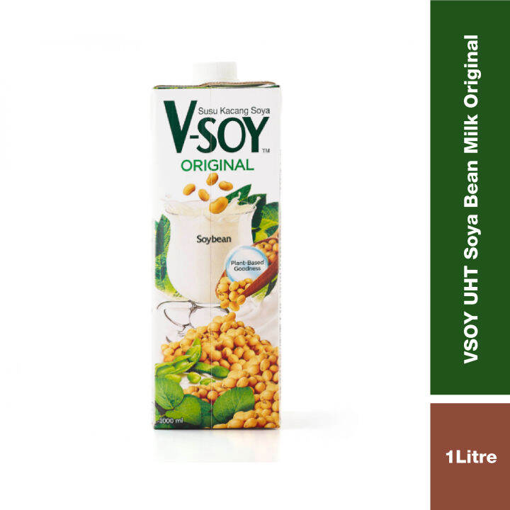 VSOY SOYA BEAN UHT ORIGINAL 1L | Lazada