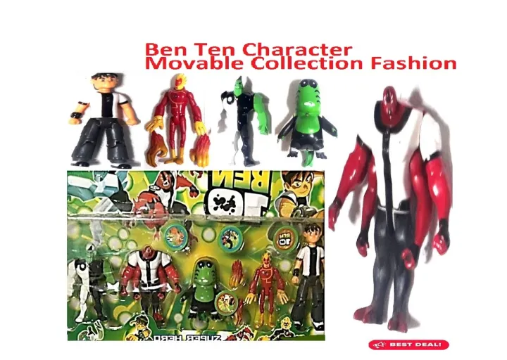 GM, Wonderful Multi Color Ben 10 Character figure set five in one Play ...