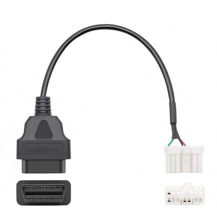 OBD2 Connector 12 Pin Male 16Pin Female OBD Cable For Tesla Model S/X ...