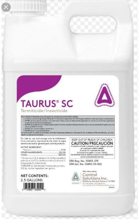 TAURUS SC FIPRONIL Termiticide Odorless 1 Gallon Termite Control ...
