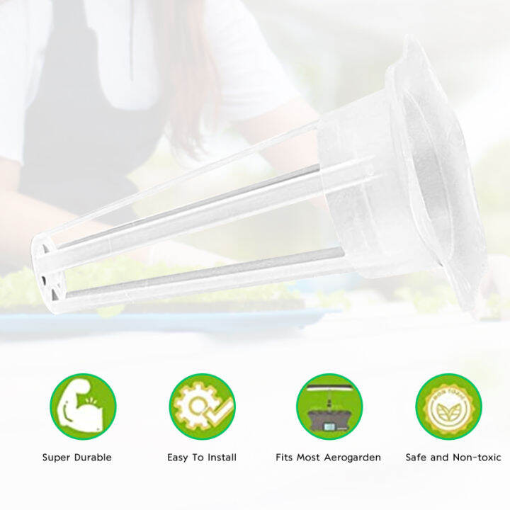 50 Plant Baskets, Pod Shape Plastic Slotted Mesh Plant Cups for ...