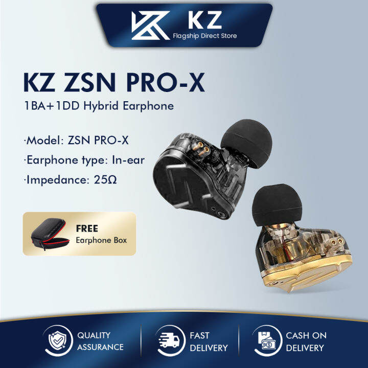 KZ ZSN PRO / ZSN PRO-X Earphone 1BA+1DD Hybrid Double Magnetic Dynamic ...