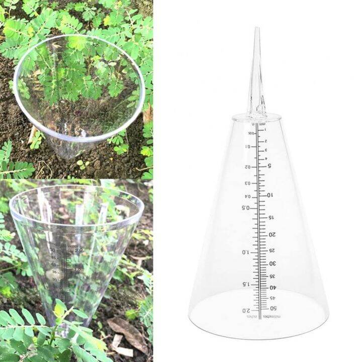 Portable Plastic Outdoor Garden Conical Rain Meter Gauge Stake ...