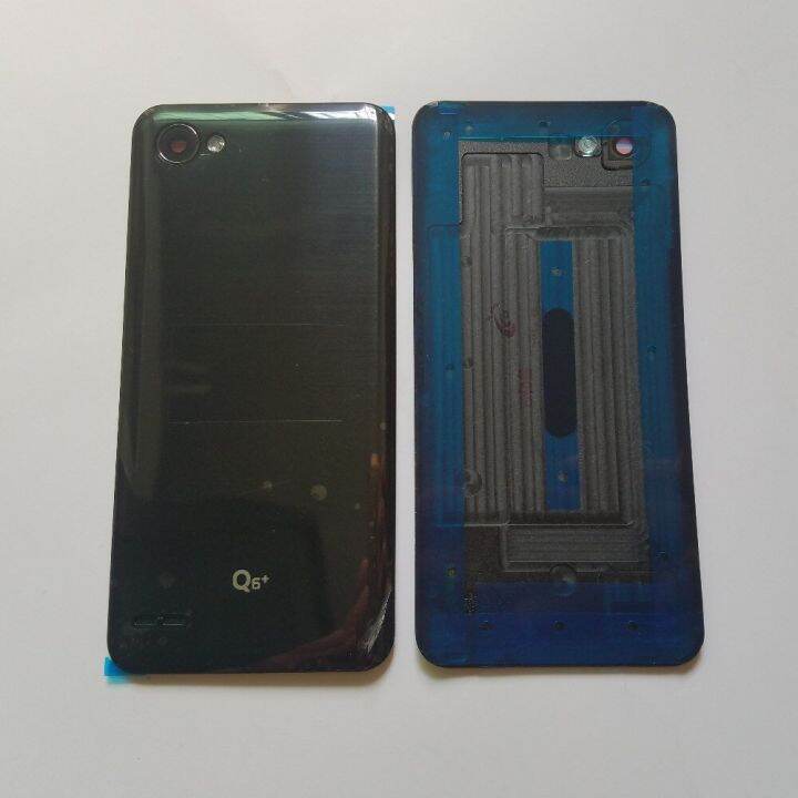 สำหรับ LG Q6 + Q6 Plus ฝาหลังเคสโทรศัพท์มือถือของแท้กรอบตัวเรือนฝาปิดแบตเตอรี่ด้านหลังฝาปิดพร้อม ...