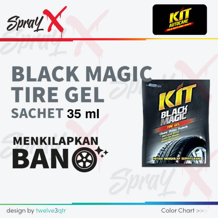 KIT BLACK MAGIC TIRE GEL SACHET 35 ML / PENGKILAP BAN | Lazada Indonesia