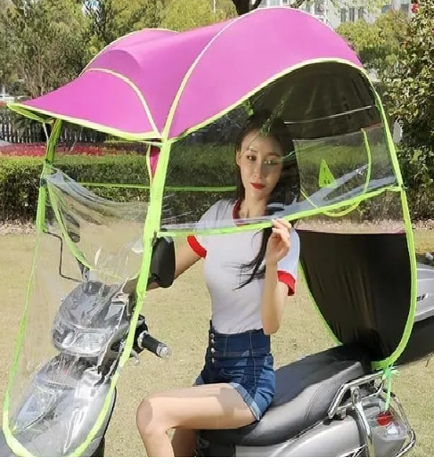 GLORY SHOP Simple Motorcycle Canopy Motorbike Roof Motor Bicycle ...