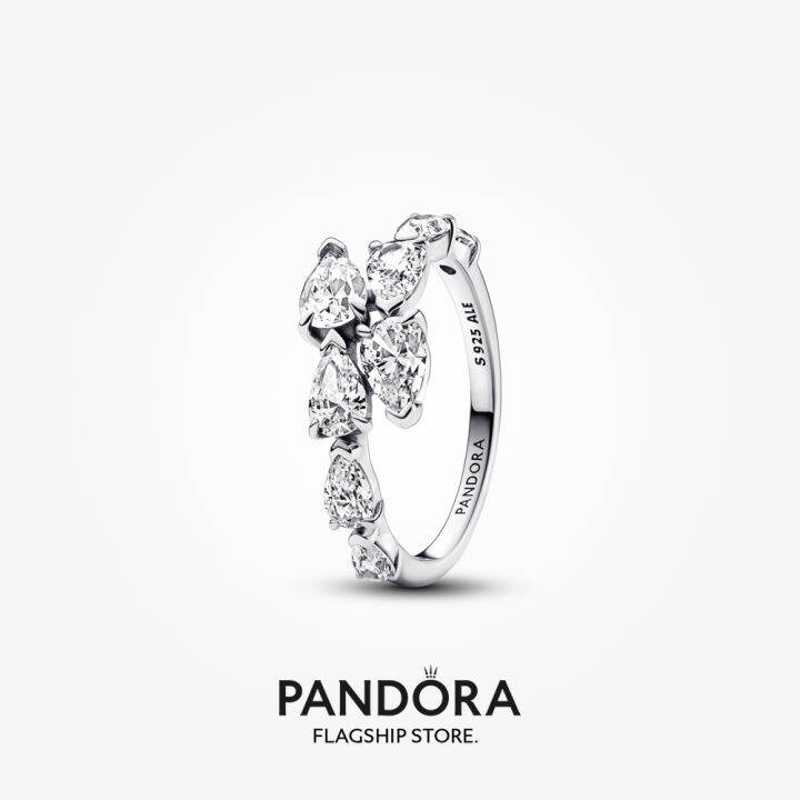 Pandora Sparkling Overlapping Band Ring | Lazada