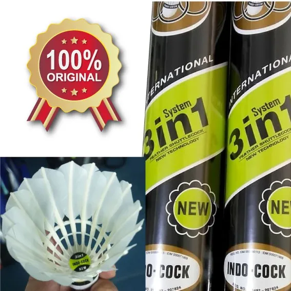 Shuttlecock Kok indocock HIJAU 3 In 1 / kock bulutangkis / kok ...