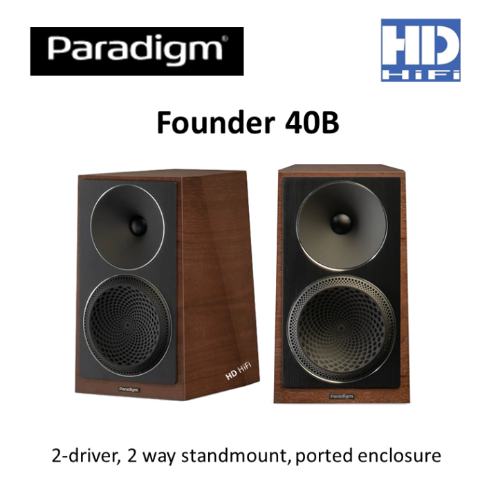 Paradigm Founder 40B Bookshelf Speaker Walnut | Lazada.co.th