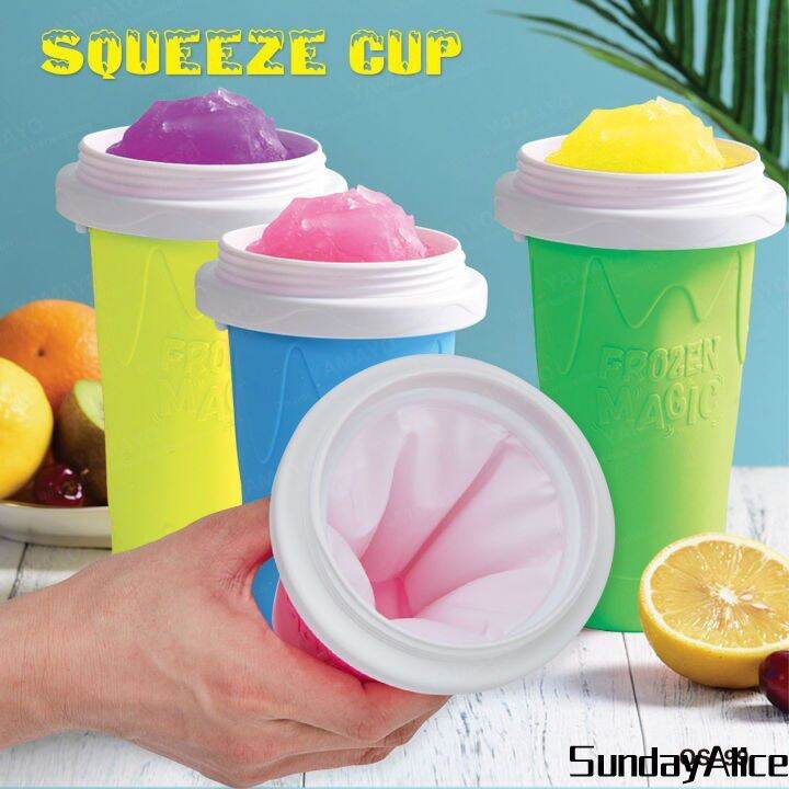Sunday Alice Magic Ice Squeeze Cup || DIY Quick Cooling Mug Instant ...