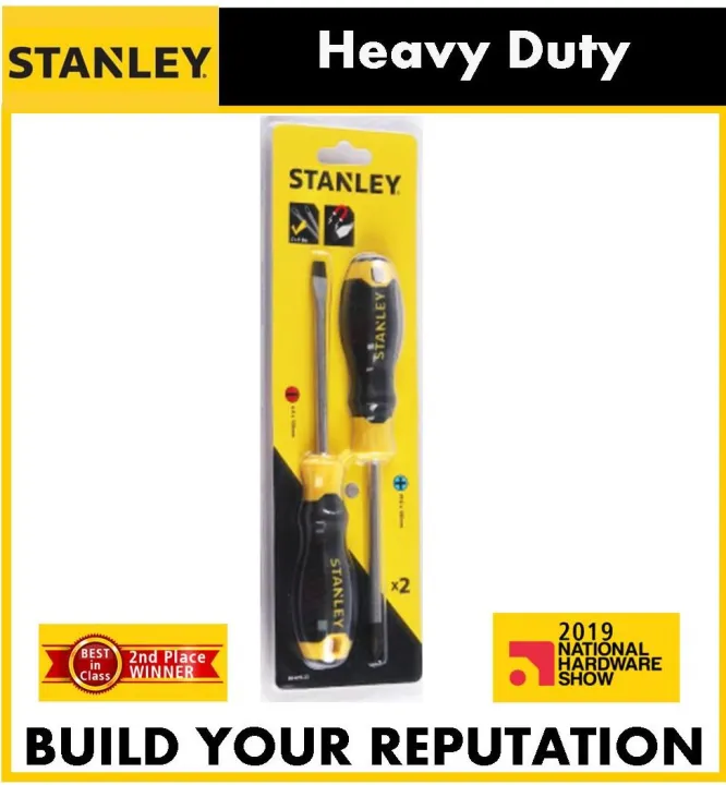 Stanley Screw Driver Set 2pcs 66-670 Magnetic Screw Driver Rubber Grip ...