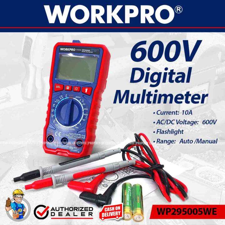 WORKPRO 600V Digital Multimeter (Standard / Clamp) - WP295005WE ...