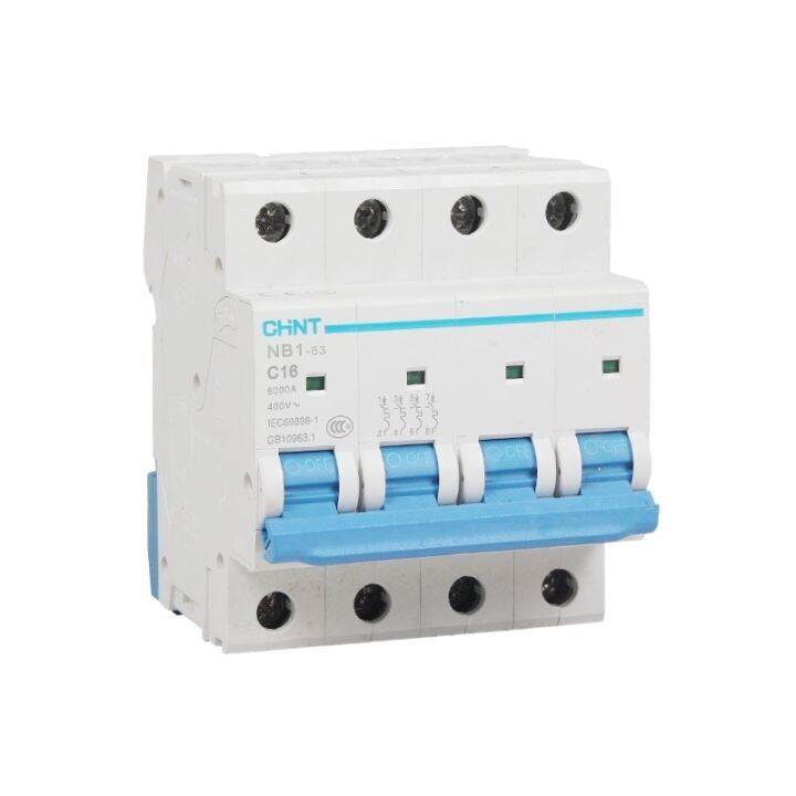 CHNT CHINT MCB NB1-63 4P C Type low voltage mini miniature circuit breaker Modular DIN Rail ...