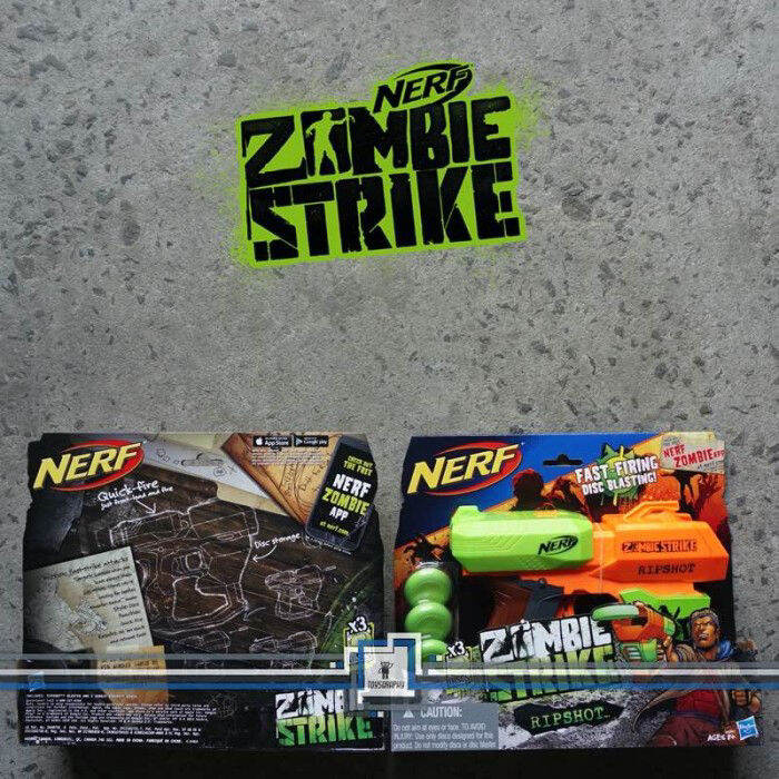 Nerf Zombie Strike RIPSHOT Disc Blaster | Lazada Indonesia