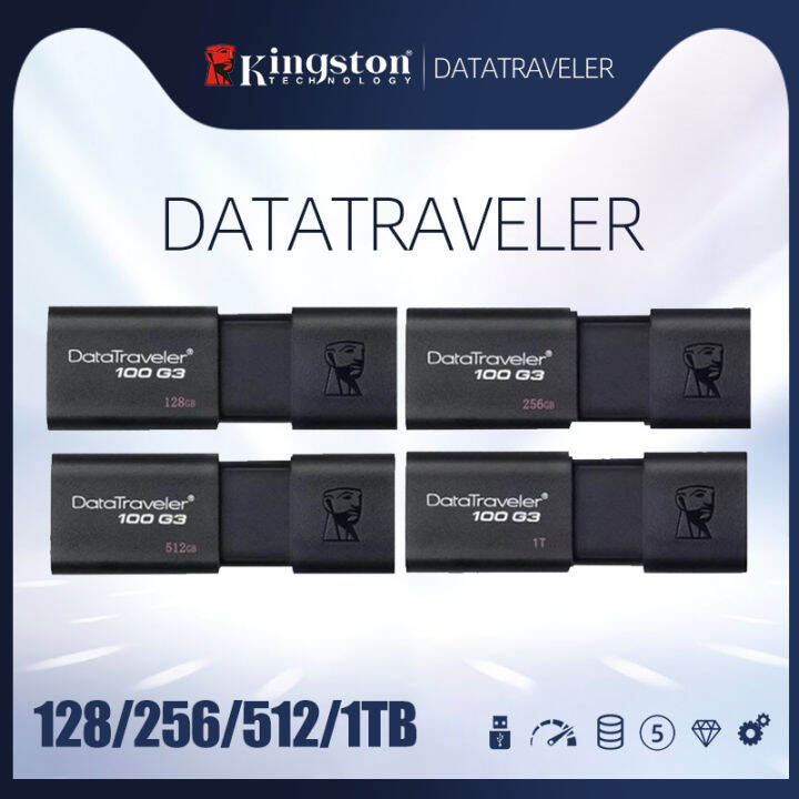 Kingston U Disc 128g / 256g / 512g / 1tb ความเร็วสูง 3.0 โทรศัพท์มือถือคอมพิวเตอร์แบบ Dual ...